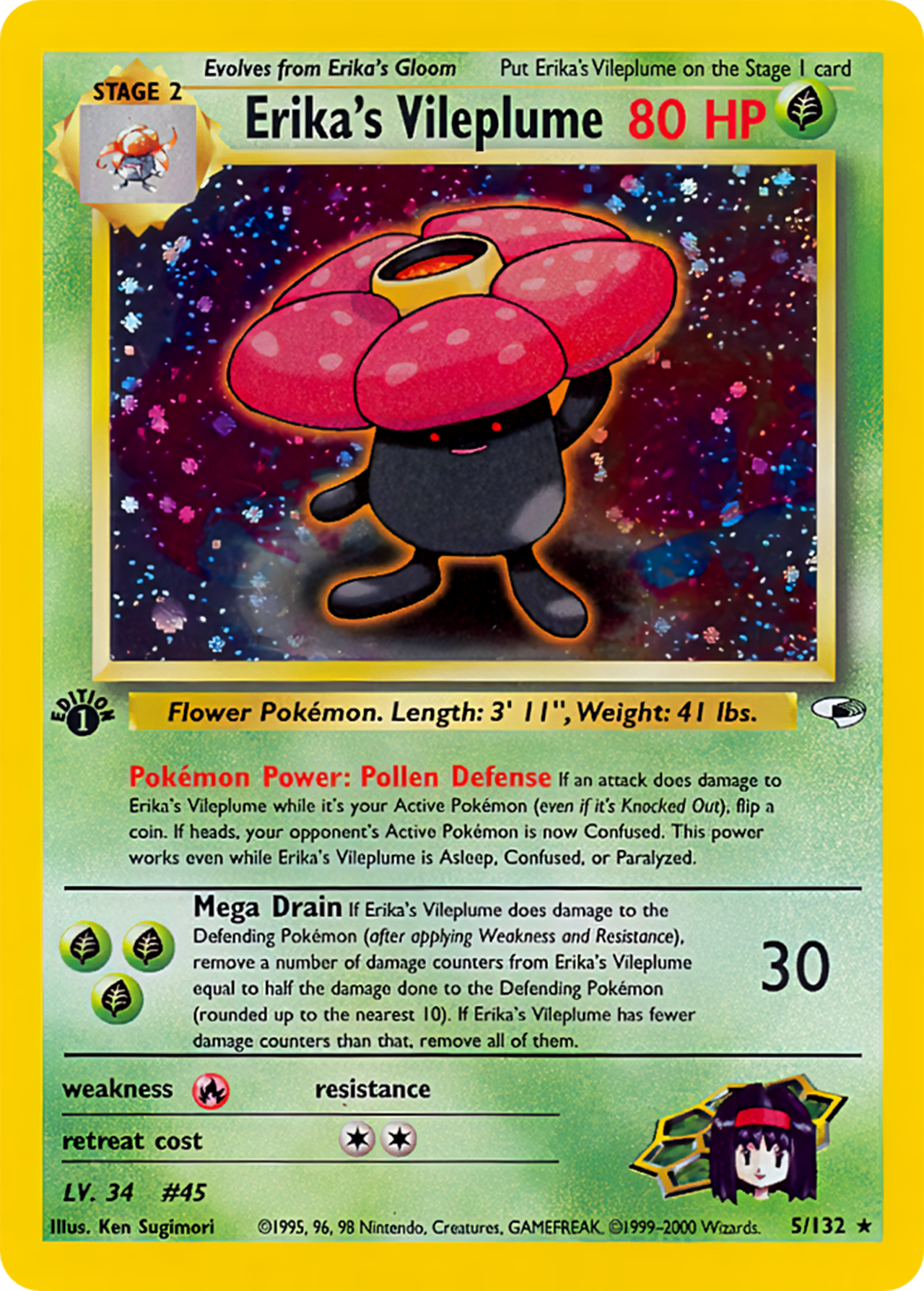 Erika's Vileplume (Gym Heroes TCG) - WikiDex, la enciclopedia Pokémon