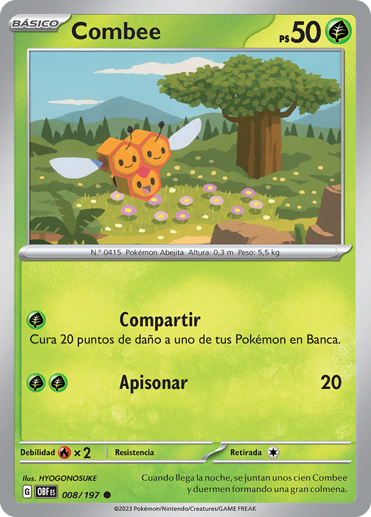 Combee (Llamas Obsidianas TCG) - WikiDex, la enciclopedia Pokémon