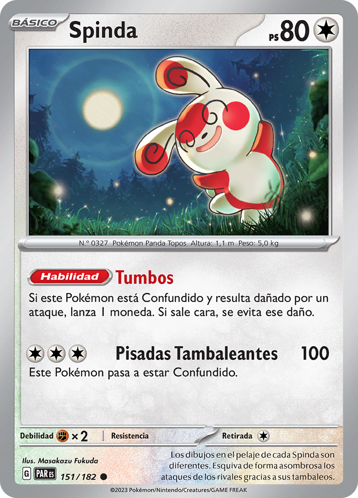 Spinda (Brecha Paradójica TCG) - WikiDex, la enciclopedia Pokémon