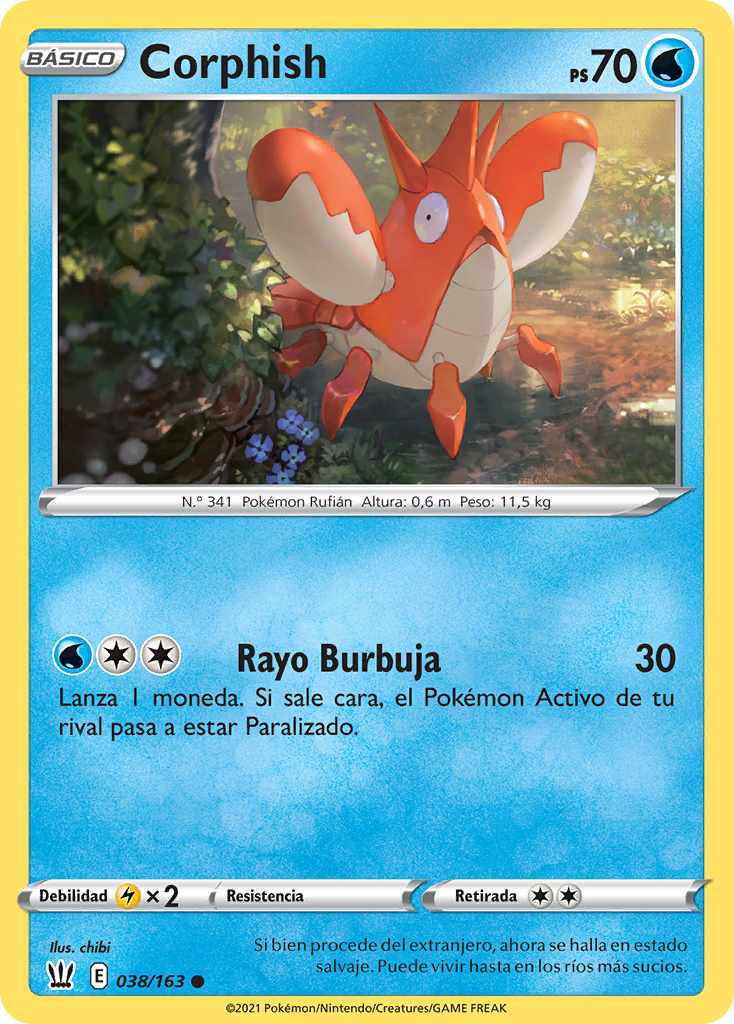 Corphish (Estilos de Combate TCG) - WikiDex, la enciclopedia Pokémon