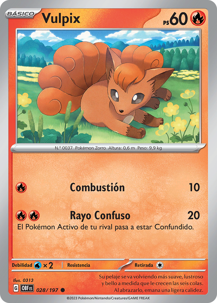 Vulpix (Llamas Obsidianas TCG) - WikiDex, la enciclopedia Pokémon