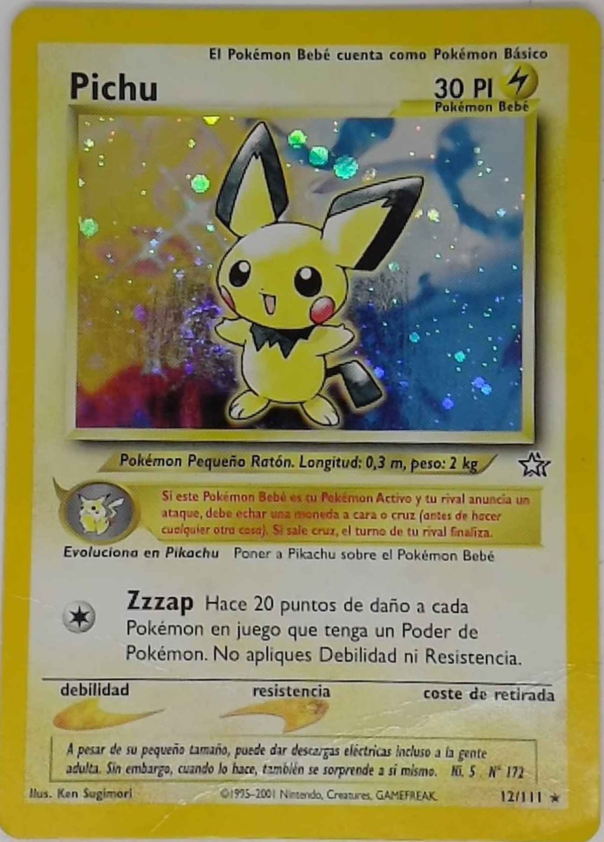 Archivo:Pichu (Neo Génesis TCG).jpg - WikiDex, la enciclopedia Pokémon
