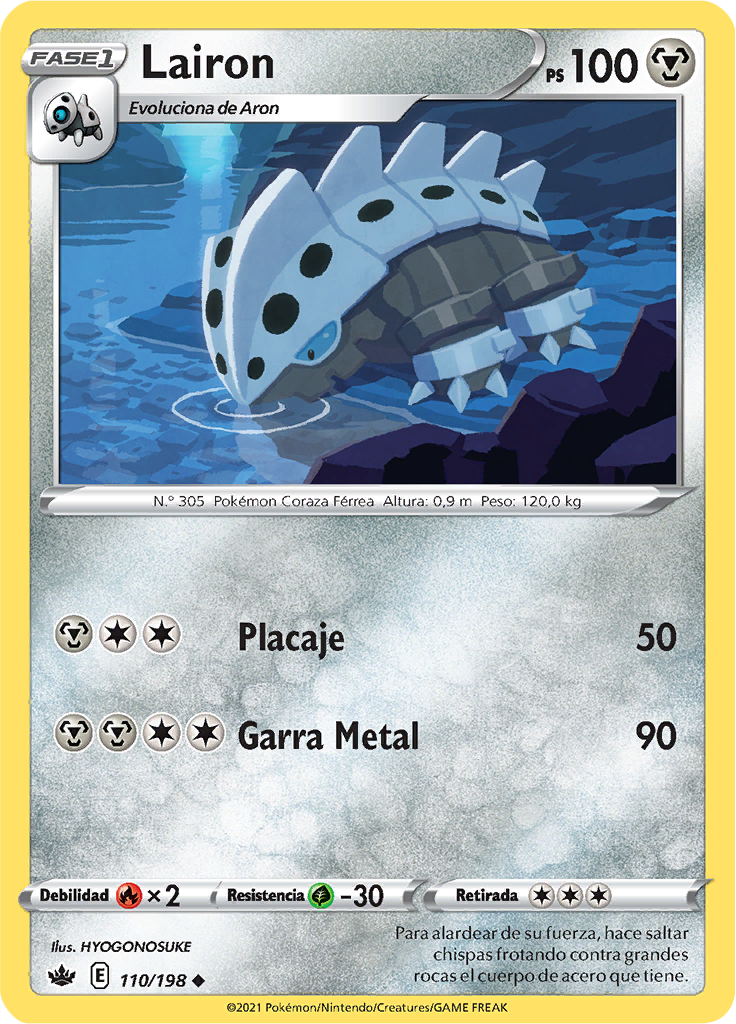 Lairon (Reinado Escalofriante TCG) - WikiDex, la enciclopedia Pokémon