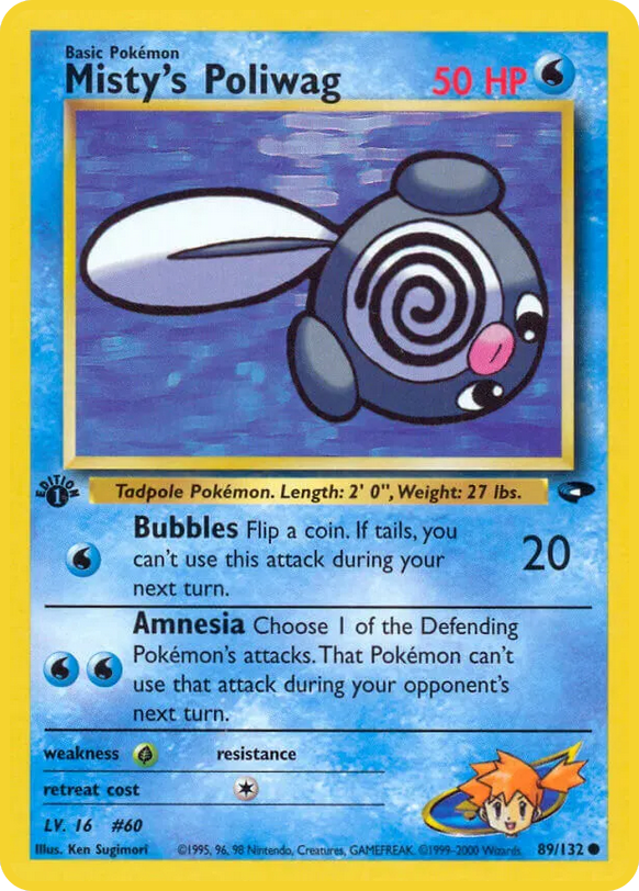 Misty's Poliwag (Gym Challenge TCG) - WikiDex, la enciclopedia Pokémon