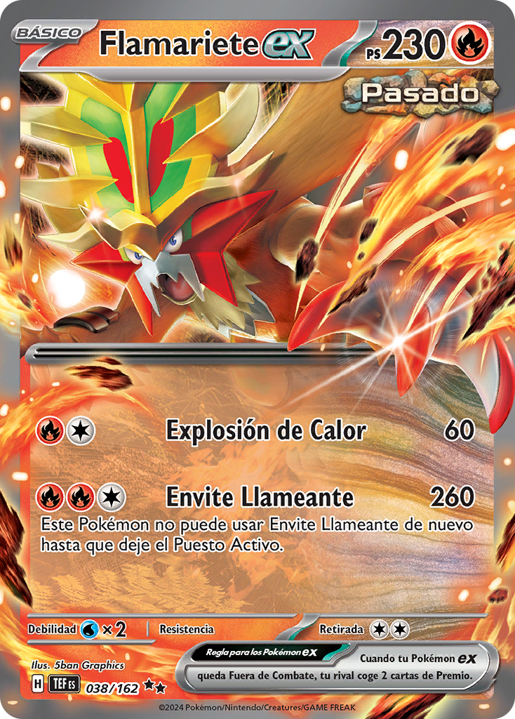 Flamariete ex (Fuerzas Temporales TCG) - WikiDex, la enciclopedia Pokémon