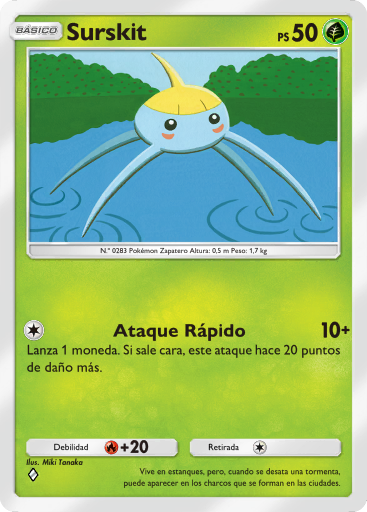 Surskit (Guardianes Celestiales TCG Pocket) - WikiDex, la enciclopedia ...