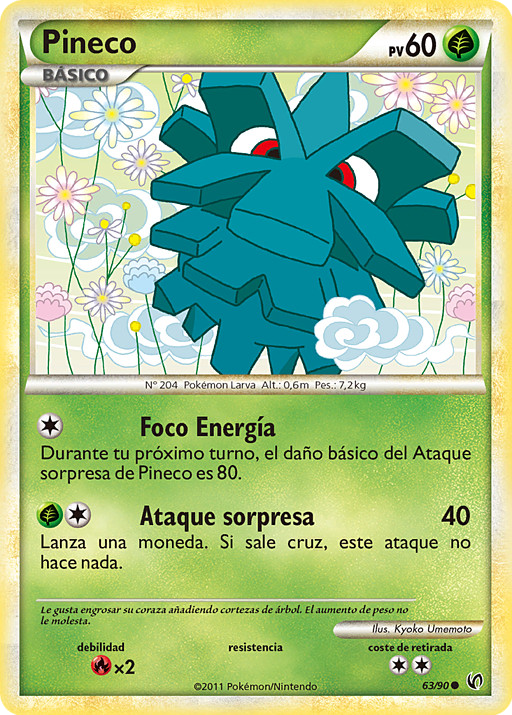 Pineco (Intrépidos 63 TCG) - WikiDex, la enciclopedia Pokémon