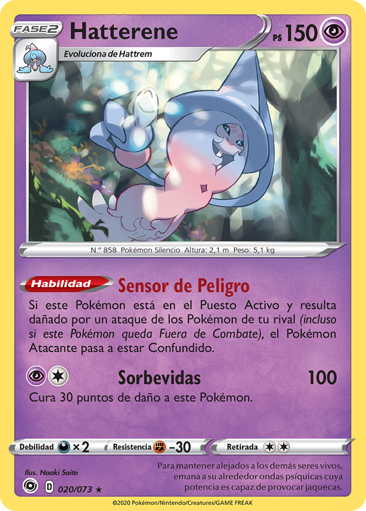 Hatterene (Camino de Campeones TCG) - WikiDex, la enciclopedia Pokémon