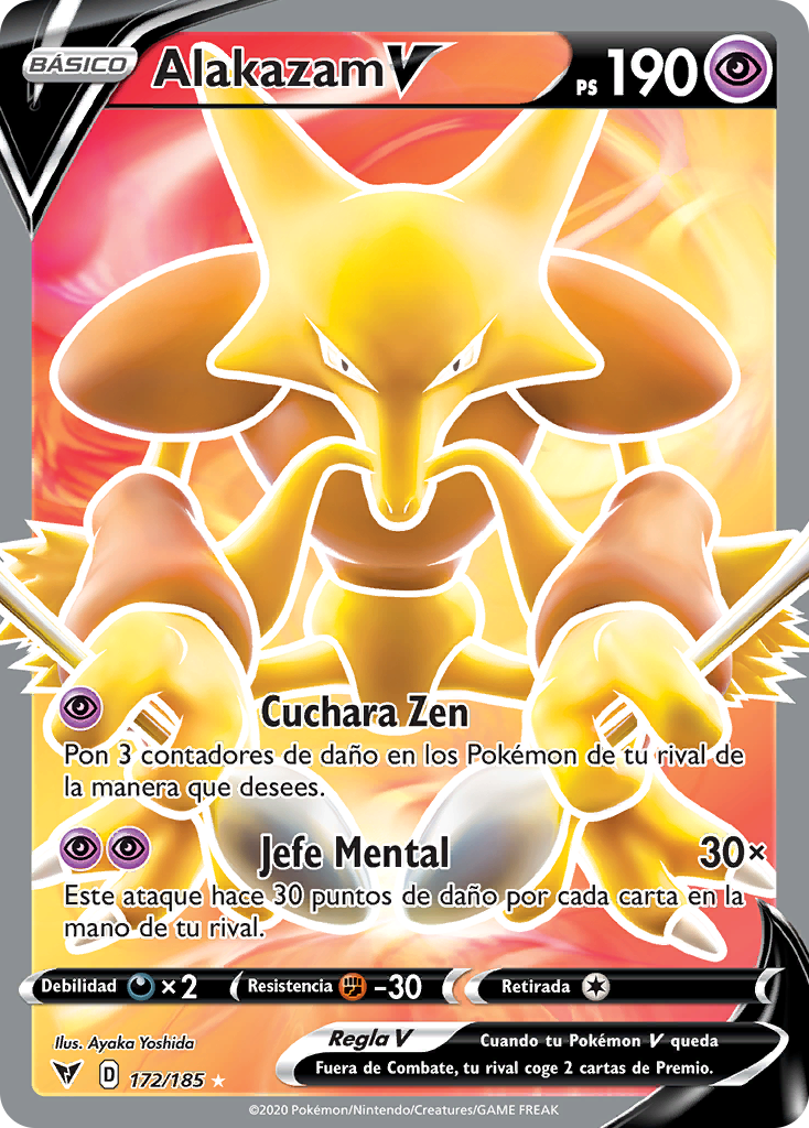 Alakazam V (Voltaje Vívido TCG) - WikiDex, la enciclopedia Pokémon