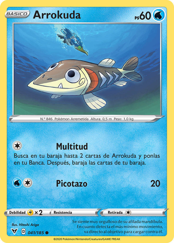Arrokuda (Voltaje Vívido TCG) - WikiDex, la enciclopedia Pokémon