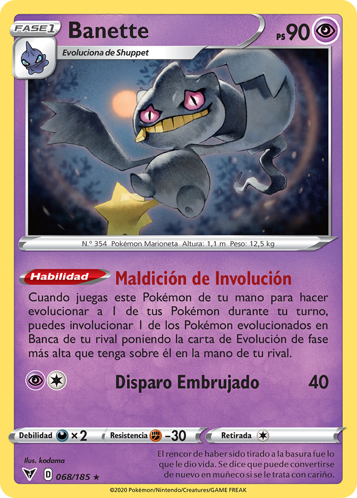 Banette (Voltaje Vívido TCG) - WikiDex, la enciclopedia Pokémon