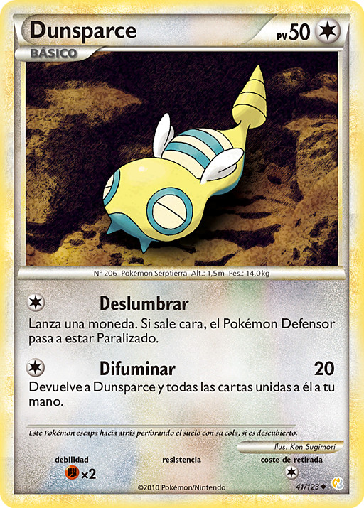 Dunsparce (HeartGold & SoulSilver TCG) - WikiDex, la enciclopedia Pokémon