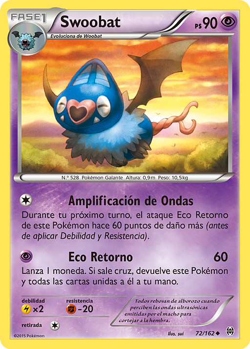 Swoobat (TURBOimpulso TCG) - WikiDex, la enciclopedia Pokémon