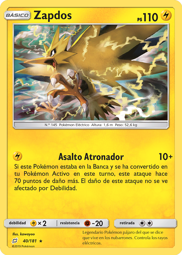 Zapdos (Unión de Aliados TCG) - WikiDex, la enciclopedia Pokémon