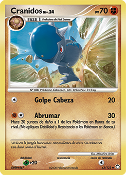 Cranidos (Tesoros Misteriosos TCG) - WikiDex, la enciclopedia Pokémon