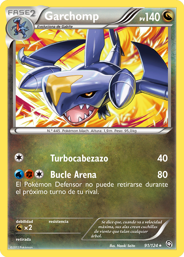 Garchomp (Dragones Majestuosos 91 TCG) - WikiDex, la enciclopedia Pokémon