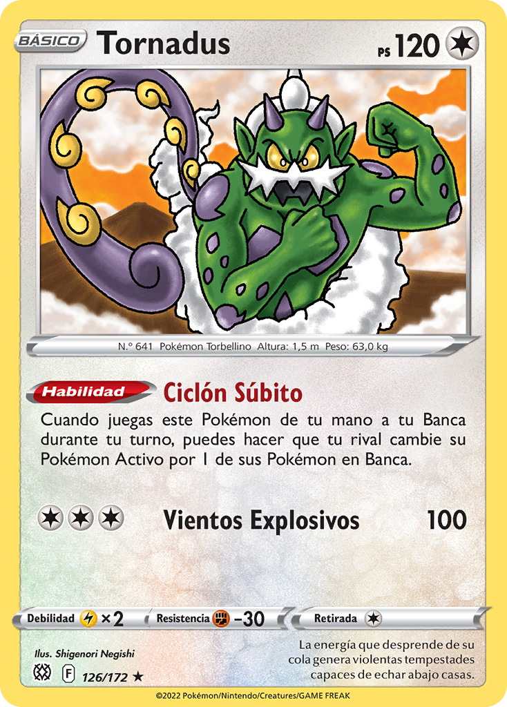 Tornadus (Astros Brillantes TCG) - WikiDex, la enciclopedia Pokémon