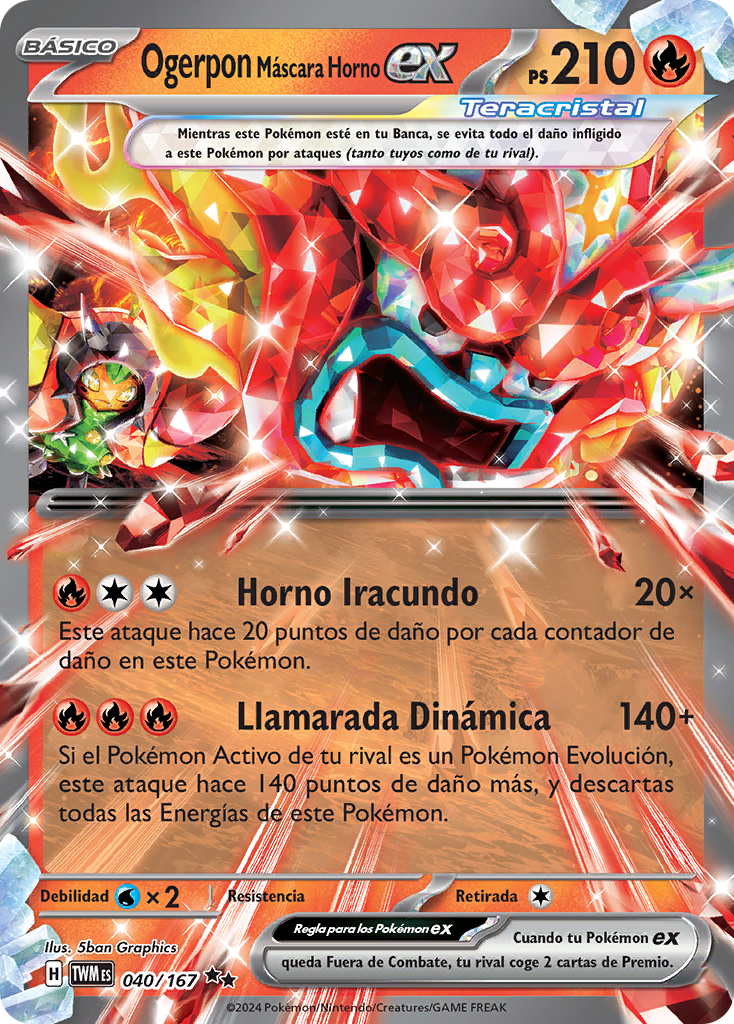 Ogerpon Máscara Horno ex (Mascarada Crepuscular TCG) - WikiDex, la ...