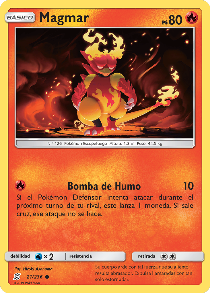 Magmar (Mentes Unidas TCG) - WikiDex, la enciclopedia Pokémon