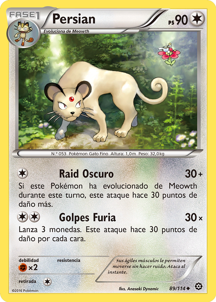Persian (Asedio de Vapor TCG) - WikiDex, la enciclopedia Pokémon