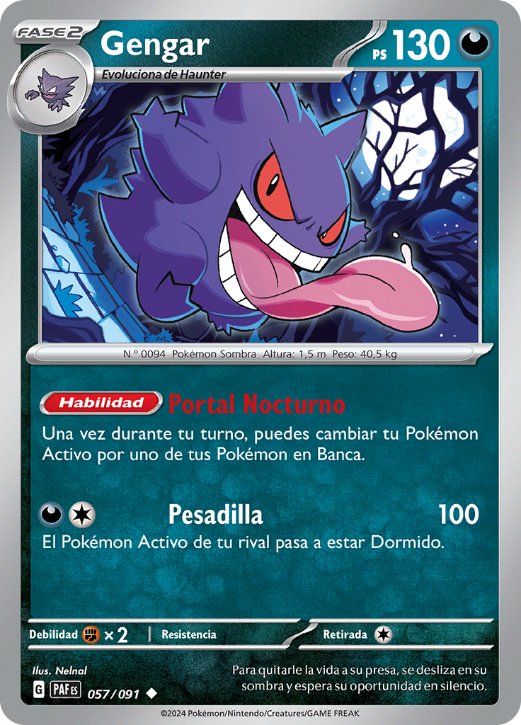 Gengar (Destinos de Paldea TCG) - WikiDex, la enciclopedia Pokémon