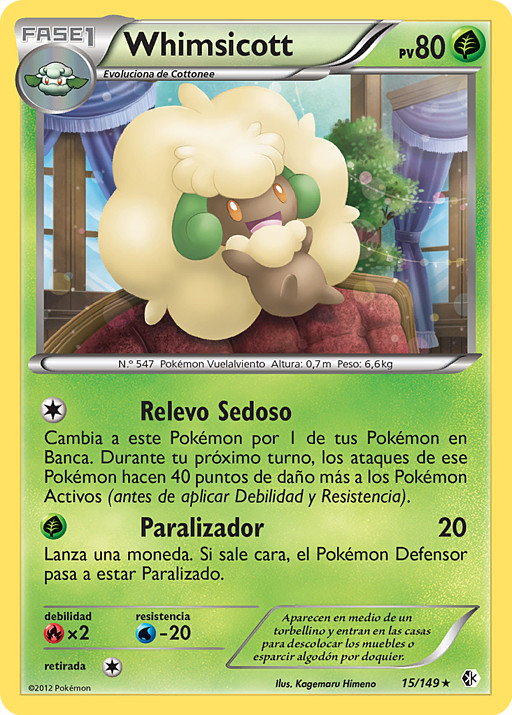 Whimsicott (Fronteras Cruzadas TCG) - WikiDex, la enciclopedia Pokémon
