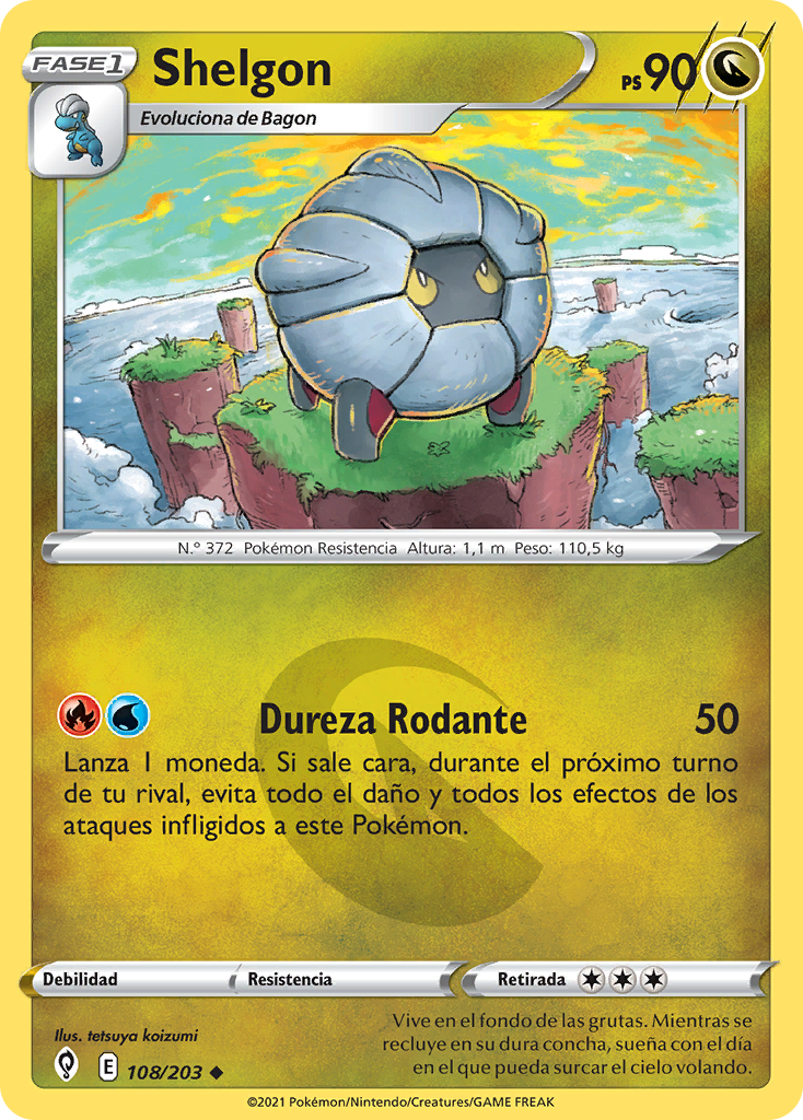 Shelgon (Cielos Evolutivos TCG) - WikiDex, la enciclopedia Pokémon