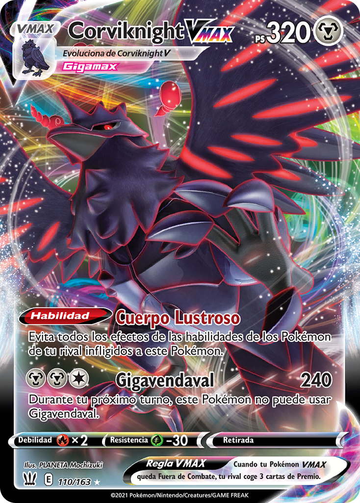 Corviknight VMAX (Estilos de Combate TCG) - WikiDex, la enciclopedia ...