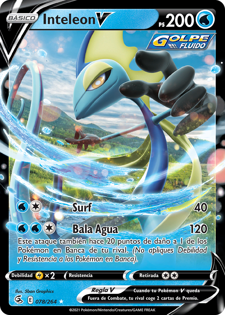 Inteleon V (Golpe Fusión TCG) - WikiDex, la enciclopedia Pokémon