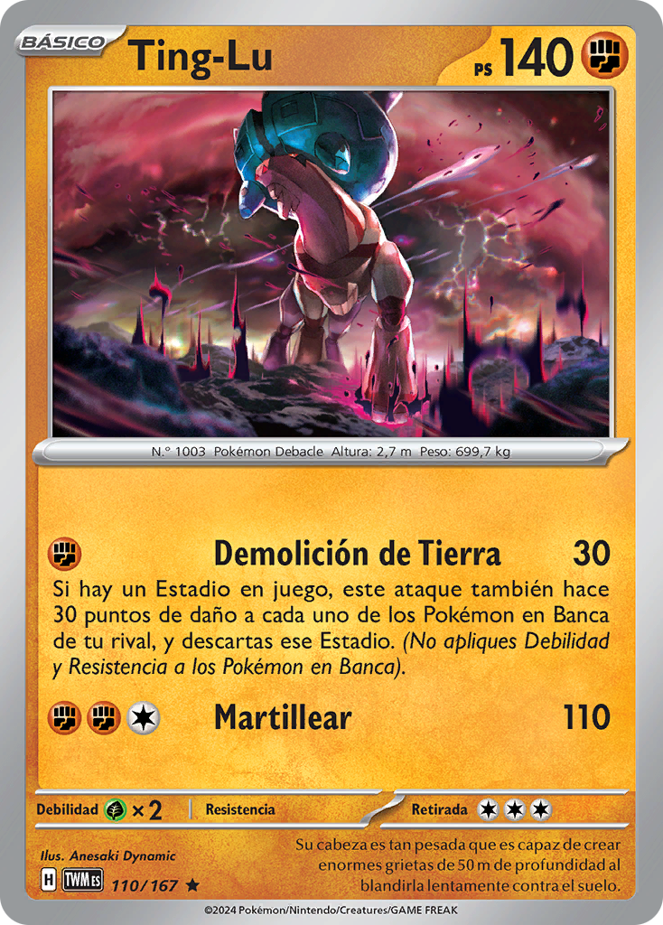 Ting-Lu (Mascarada Crepuscular TCG) - WikiDex, la enciclopedia Pokémon