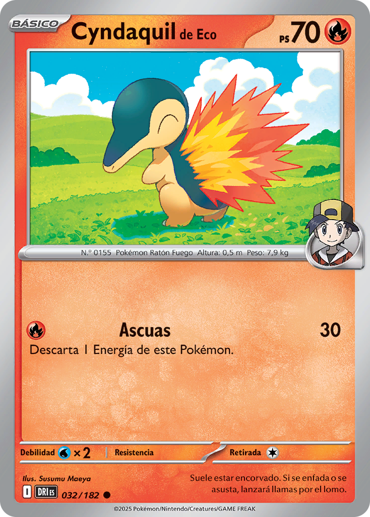 Archivo:Cyndaquil de Eco (Rivales Predestinados ES TCG).png - WikiDex, la enciclopedia Pokémon