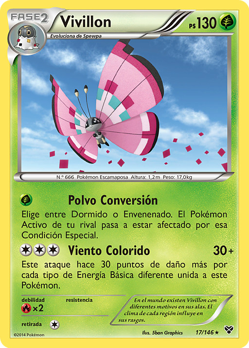 Vivillon (XY TCG) - WikiDex, la enciclopedia Pokémon