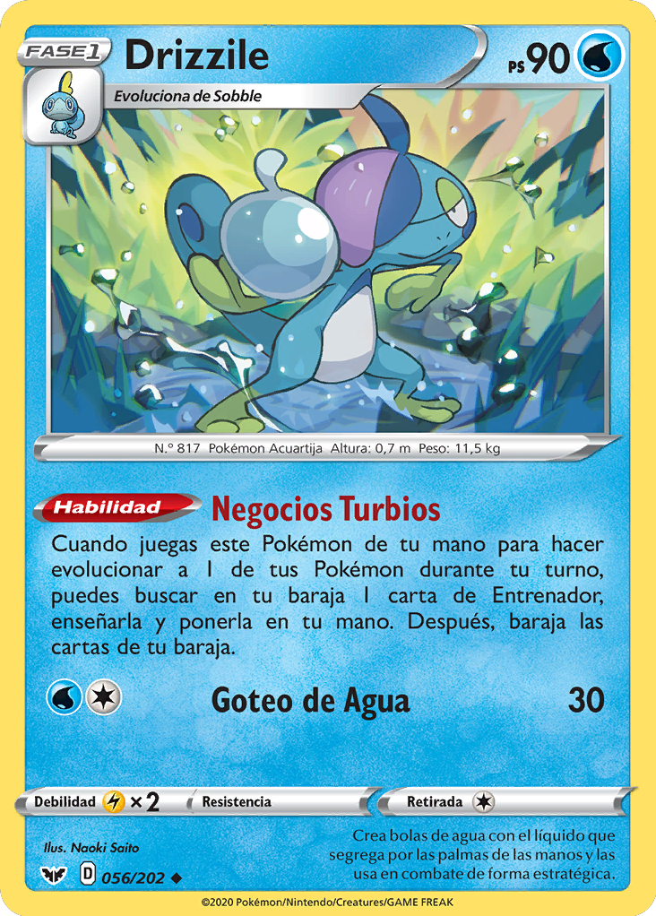 Drizzile (Espada y Escudo 56 TCG) - WikiDex, la enciclopedia Pokémon