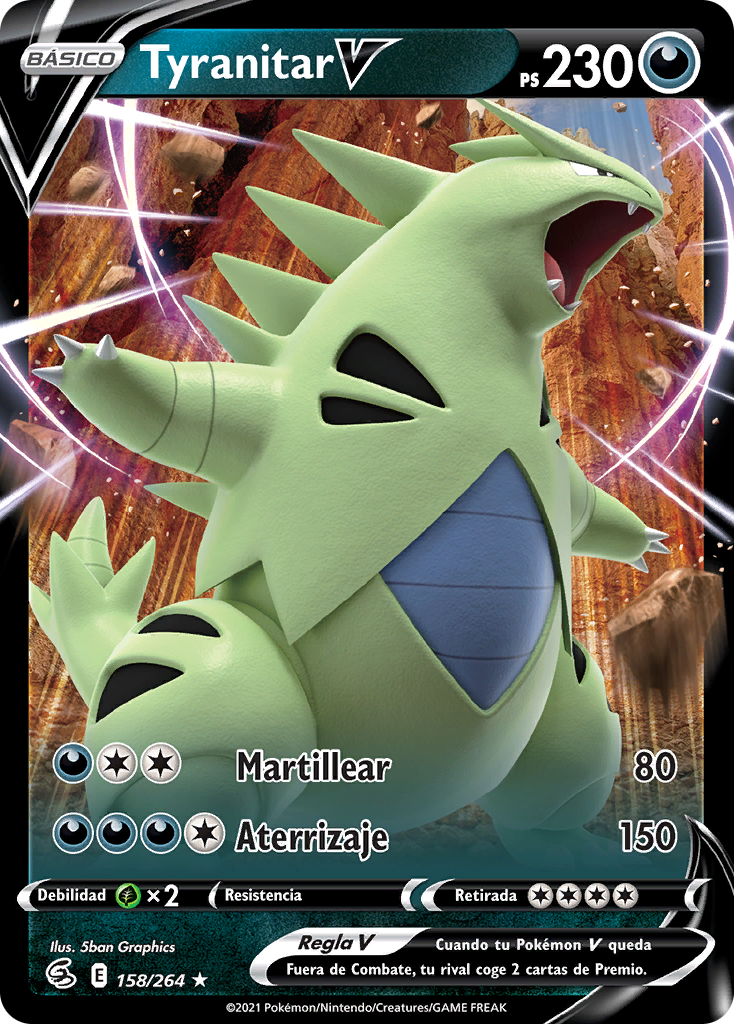Tyranitar V (Golpe Fusión TCG) - WikiDex, la enciclopedia Pokémon
