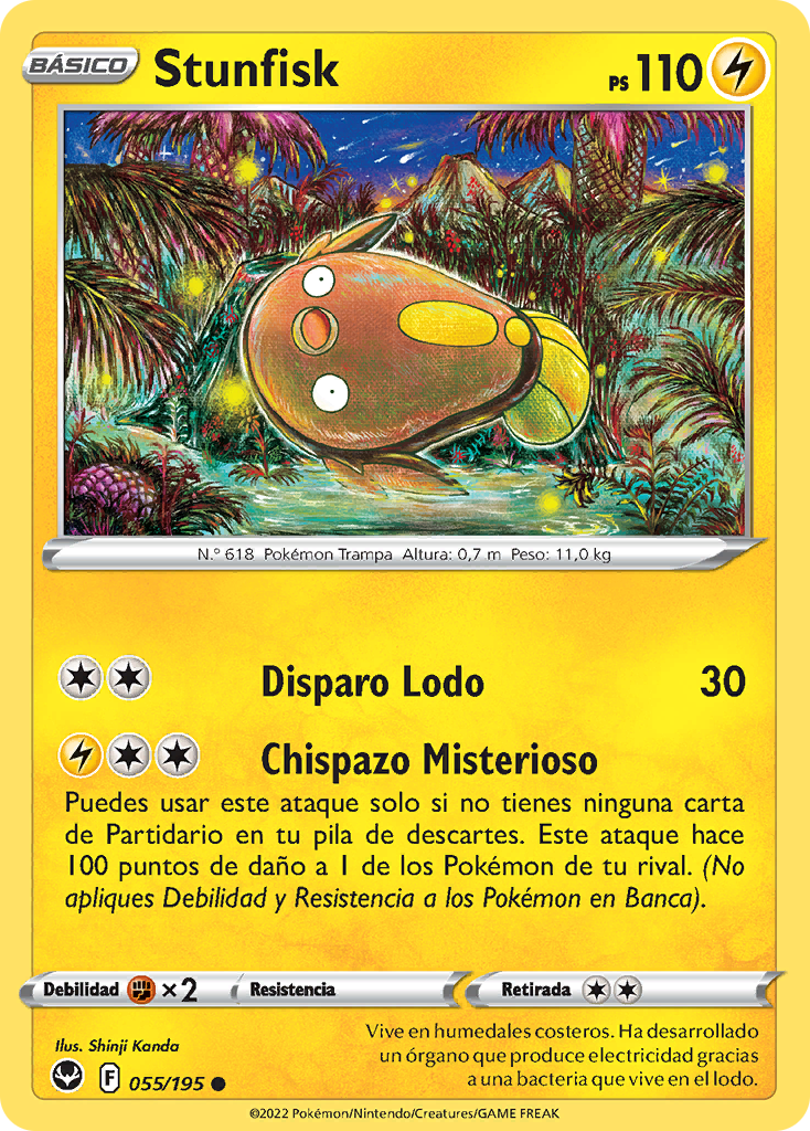 Stunfisk (Tempestad Plateada TCG) - WikiDex, la enciclopedia Pokémon