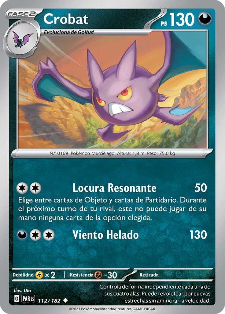 Crobat (Brecha Paradójica TCG) - WikiDex, la enciclopedia Pokémon