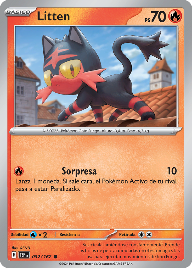 Litten (Fuerzas Temporales TCG) - WikiDex, la enciclopedia Pokémon