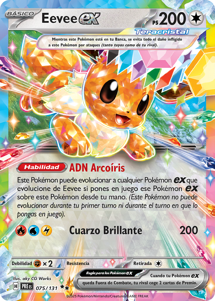 Eevee ex (Evoluciones Prismáticas TCG) - WikiDex, la enciclopedia Pokémon