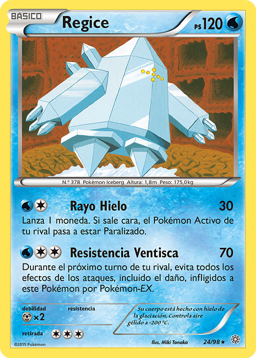 Regice (Antiguos Orígenes TCG) - WikiDex, la enciclopedia Pokémon