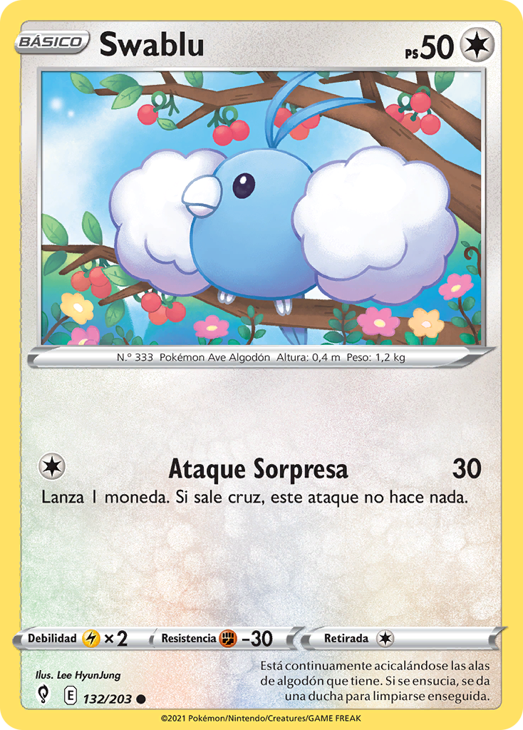 Swablu (Cielos Evolutivos TCG) - WikiDex, la enciclopedia Pokémon