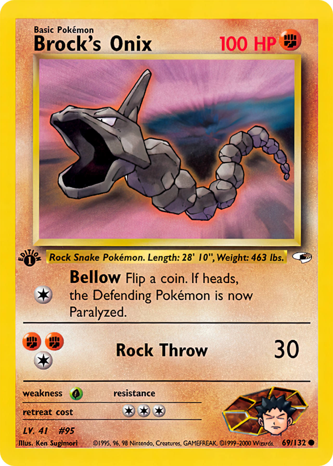 Brock's Onix (Gym Heroes 69 TCG) - WikiDex, la enciclopedia Pokémon