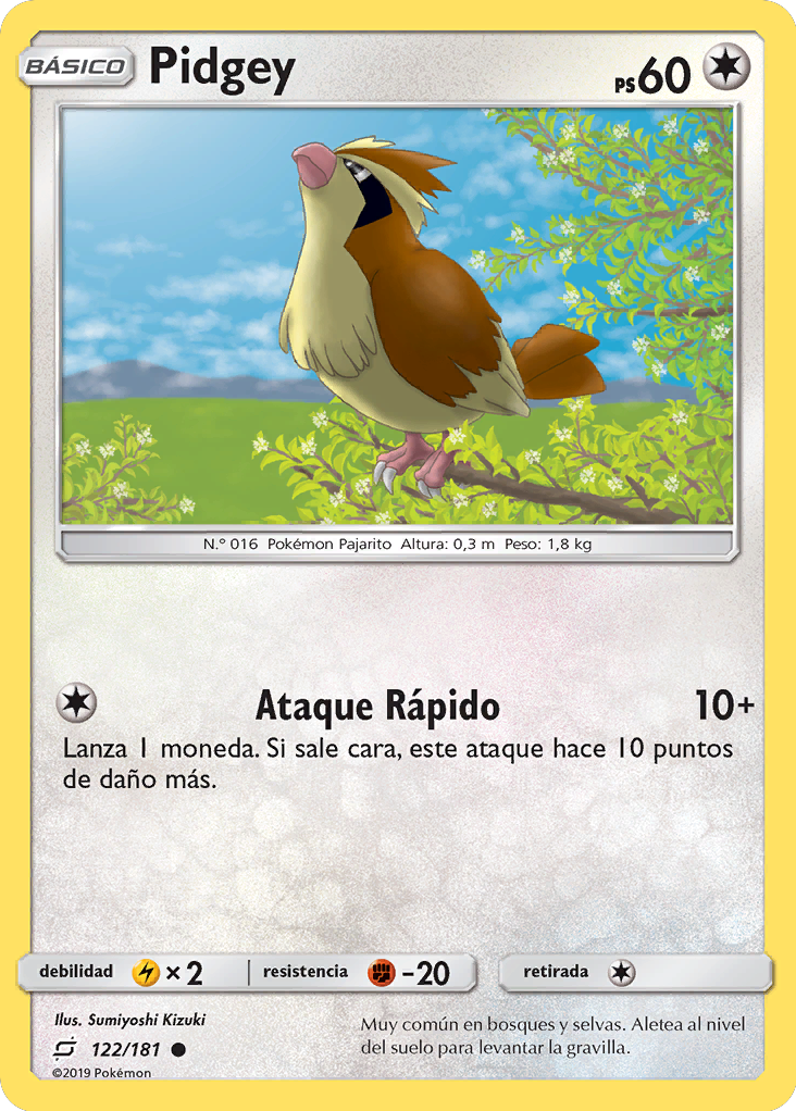 Pidgey (Unión de Aliados 122 TCG) - WikiDex, la enciclopedia Pokémon