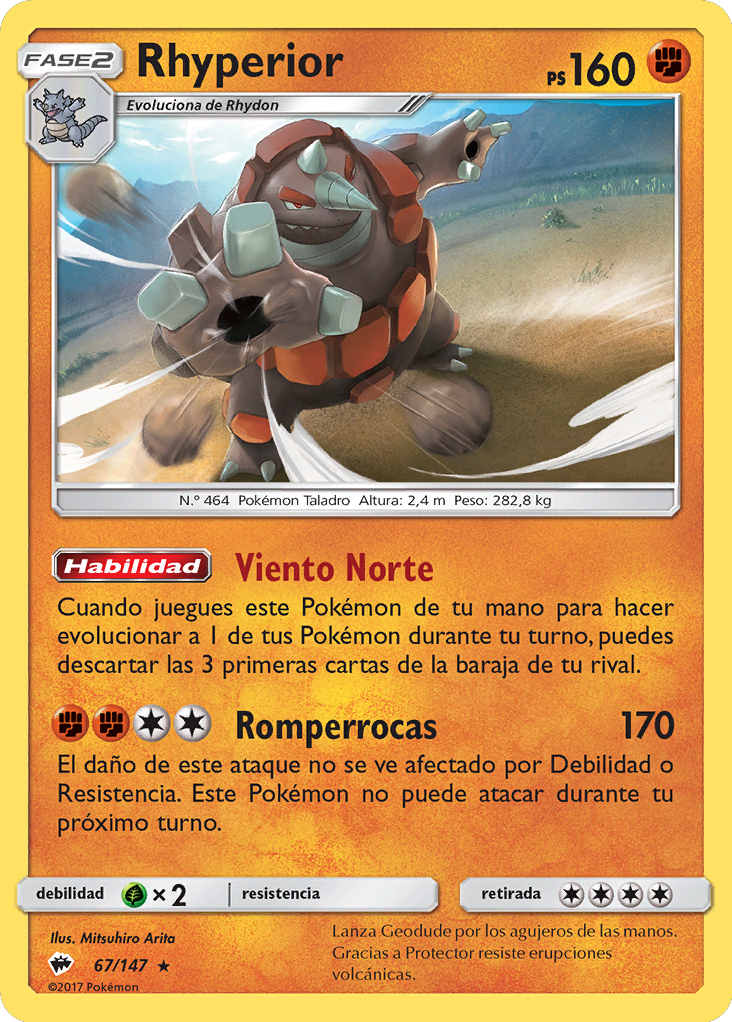Rhyperior (Sombras Ardientes TCG) - WikiDex, la enciclopedia Pokémon