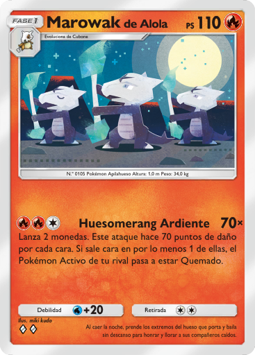 Marowak de Alola (Guardianes Celestiales TCG Pocket) - WikiDex, la ...