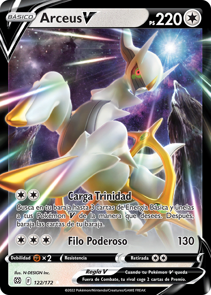 Arceus V (Astros Brillantes TCG) - WikiDex, la enciclopedia Pokémon