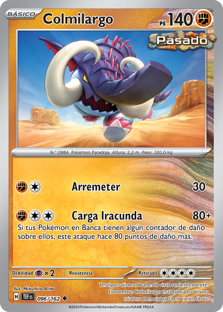 Colmilargo (Fuerzas Temporales 96 TCG) - WikiDex, la enciclopedia Pokémon