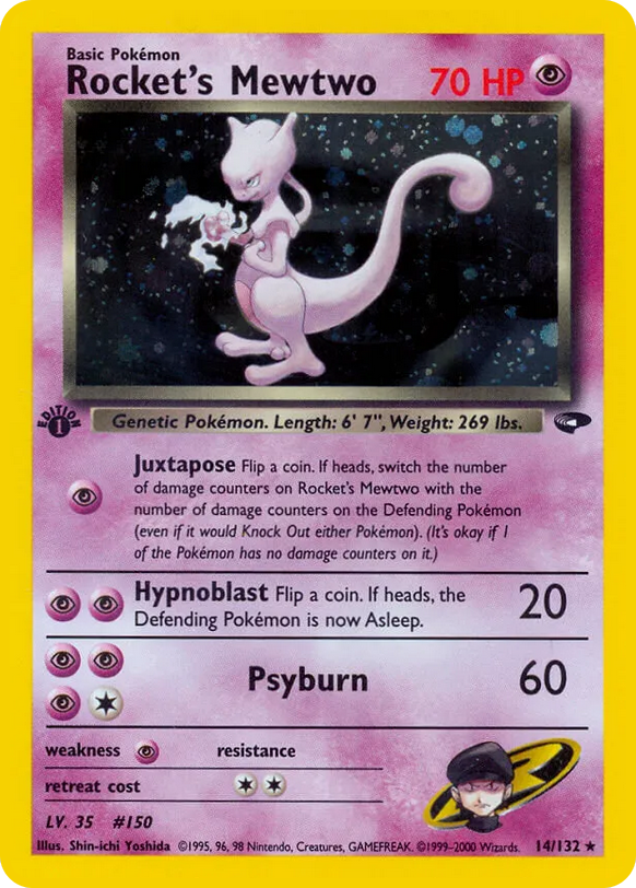 Rocket's Mewtwo (Gym Challenge TCG) - WikiDex, la enciclopedia Pokémon