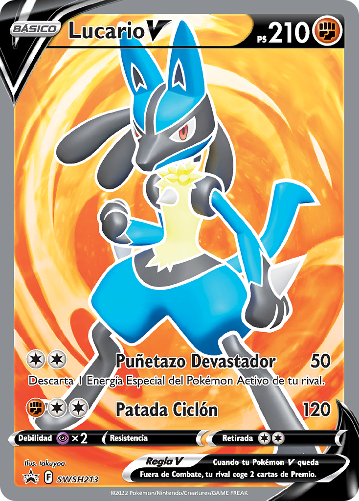 Lucario V (SWSH Promo 213 TCG) - WikiDex, la enciclopedia Pokémon