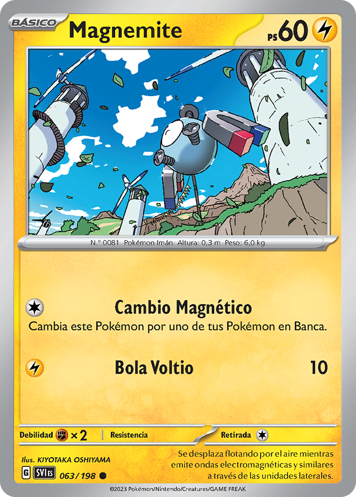 Magnemite (Escarlata y Púrpura TCG) - WikiDex, la enciclopedia Pokémon