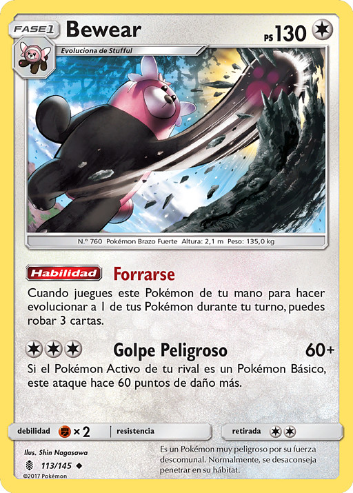 Bewear (Albor de Guardianes TCG) - WikiDex, la enciclopedia Pokémon